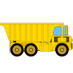 Раскраска Самосвал скачать и распечатать бесплатно
